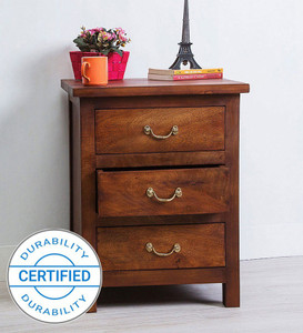 Balaji Wooden Jodhpuri Handcrafted Solid Wood Side Table Price in India ...