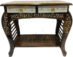 Musa Kazim Handicrafts Wooden Stool/Bedside Table/for Bedroom & Living ...
