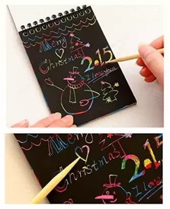 TKH Scratch Note Diary Kids For Art & Craft School projects Silhouette ...