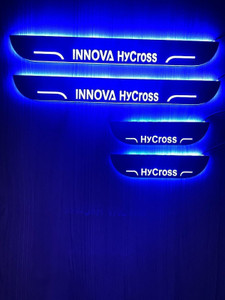 COLOURLINE Car exterior door led foot step scuff sill plate Innova ...