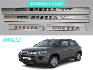 HOTRENZ STAINLESS STEEL DOOR SILL PLATE FOR MARUTI BREZZA 2022 Door ...