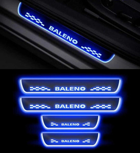 RohanEshop Baleno Car Door Foot Step Led Sill Plate Door Sill Plate ...