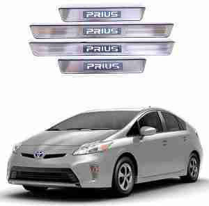 Nexta Door Sill/Foot Step Stainless Steel Plates with Toyota Prius Set ...