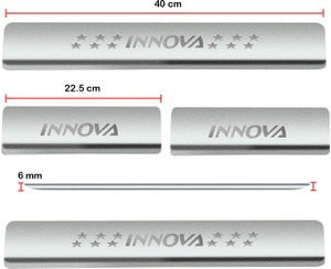 Nexta Door Sill/Foot Step Stainless Steel Plates with Toyota Old Innova ...