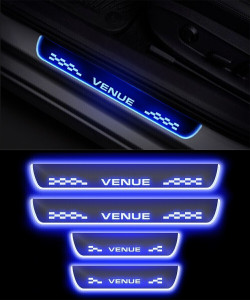 CARZEX Premium High Quality With Mirror Finish Car Door Foot Step LED ...