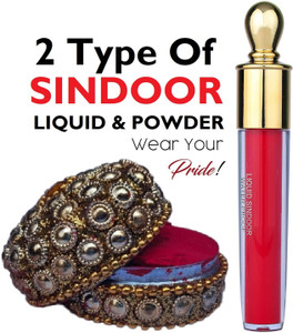 JANOST TWO TYPES OF SINDOOR LIQUID AND POWDER SINDOOR Price in India ...