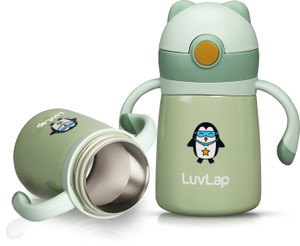 LuvLap Double Walled Steel Body Straw Sipper, 300ml Price in India ...
