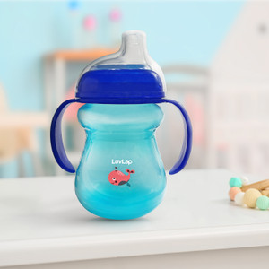 LuvLap Moby Little Baby Sipper/ Sippy Cup 240ml, Anti-Spill Soft ...