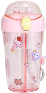 Patre In Double Straw Sipper Bottle Separate Bins For Different Drinks ...