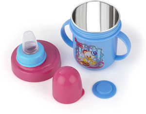 Laserbot Stainless Steel Baby Spout Sipper Cup for Kids Age 3 Months to ...