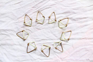 ALLPROTRA 12 PIECE pure brass mijrab/mehrab string musical instruments ...