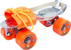 JONEX SUPER TENACITY Orange Adjustable Quad Roller Skates - Size Free ...