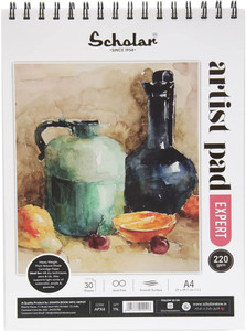 Scholar Artist Pad - Expert(220 GSM, Natural Shade Cartridge Paper ...
