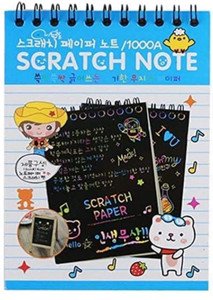 R H lifestyle Rainbow Scratch Book Magic Scratch Art Book Birthday ...