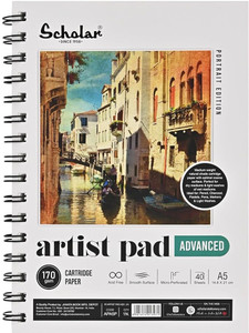 Scholar Artist Pad-Advanced (170 GSM, Natural Shade Cartridge Paper ...