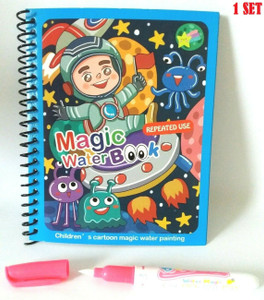 ZURU BUNCH Water Coloring Book Reusable Painting Cartoon Animal ...