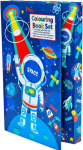Flipkart.com | VJMART SPACE Coloring & Scratch 2-in-1 Book Set for Kids ...