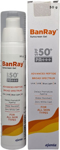 BanRay Advanced Sunscreen Gel SPF 50+ PA+++ Price in India - Buy BanRay ...