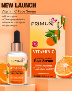 Primus Vitamin C Face Serum with Niacinamide that helps in Glowing Skin ...