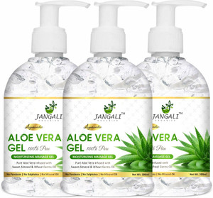 Pure Jangali Organics ALOE VERA gel For Face 100% Natural & Pure 300ml ...