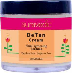 AURAVEDIC Detan Cream for glowing skin Suntan Skin lightening Dark spot ...
