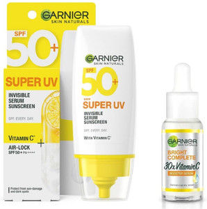 GARNIER Super UV Invisible Serum Sunscreen SPF 50 PA++++ UVA/B, 30ml ...