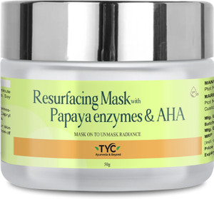 TYC Resurfacing Mask- Glycolic acid + BHA face exfoliant for dark spots ...