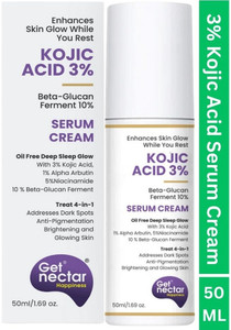 Get Nectar Happiness Overnight Glow Mask Serum with 3% Kojic Acid 5% ...