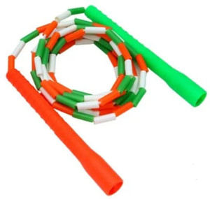 ANTINA Freestyle Long Handle Beaded Jump Rope 10 ft, Skipping Rope for ...