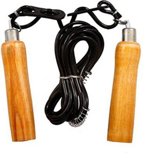Proactive Sports & Fitness Wood Handle Adjustable Skipping Rope for ...
