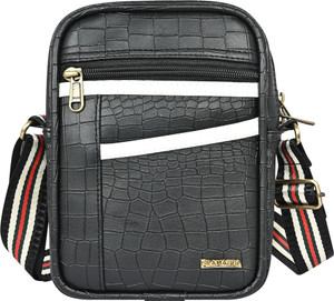 Pramadda Pure Luxury Black Sling Bag Stylish Leather Mobile Sling Bag ...