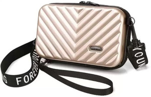 LS ENTERPRISES Gold Sling Bag Golden Women Box Sling Bag Waterproof ...