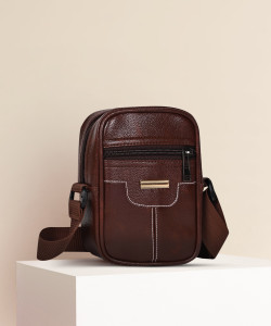 markway Tan Sling Bag Brown Men Sling Bag LIGHT BROWN - Price in India ...