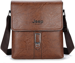 jeep buluo Khaki Messenger Bag Solid Light Brown - Price in India ...
