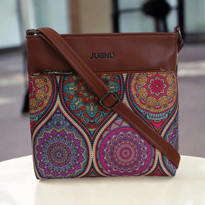 Jugnu Multicolor Sling Bag Front-zp-1 Mughal Art - Price in India ...