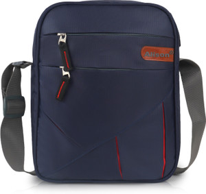 Buy Alison Men Black Sling Bag Navy Blue Online @ Best Price in India ...