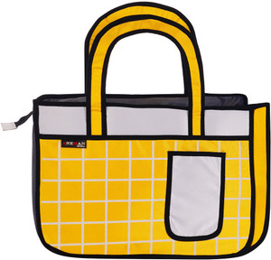 ANEMAN Yellow Tote 3D Tote Bag | Yellow | Women Tote Bag | College Bag ...