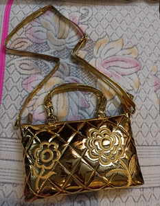 FASHIONOSAUR Gold Sling Bag Glossy Slingbag Golden - Price in India ...