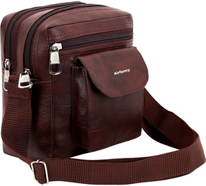 Airfancy Brown Shoulder Bag Sling bag Cross Body Travel Office ...