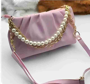 SAPPIERO Pink Sling Bag Girls Sling Bag Pearl Sling Pink - Price in ...