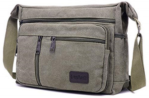 MOMISY Green Sling Bag Canvas Sling Bag Army Green - Price in India ...