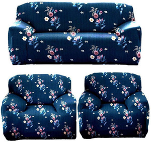 papsun Polyester Floral 3+1+1 Seater Sofa Cover Price in India - Buy ...