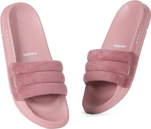 Chupps Women Cloud Cozy Wine Slides Slippers Soft Lightweight Flip ...