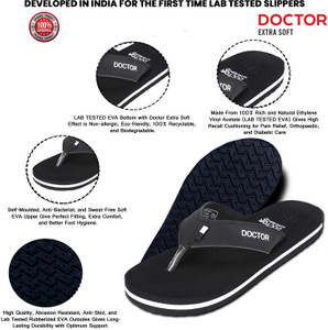 DOCTOR EXTRA SOFT Men Men's House Slippers Ortho Care Diabetic ...