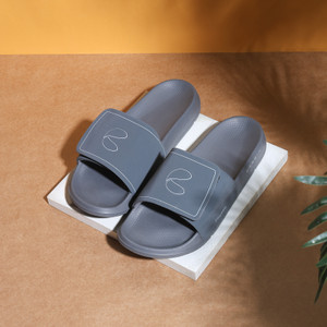 Chupps Men Urban Edge Dark Grey Slides Slippers Soft Lightweight Flip ...