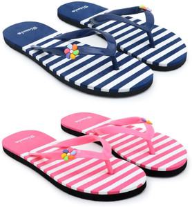 Bizwiz Women for Women Combo of 2 Slippers / Flip Flop Slippers - Buy ...