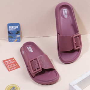 DOCTOR EXTRA SOFT Women Classic Cushion Sliders/Slippers with ...