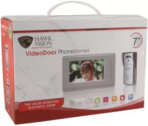 Hawkvision HV-VDP-703 Video Door Phone (Wired Both Way) Smart Door Lock ...