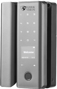 HAWK VISION Hawk Vision Smart Glass Door Lock with RFID, Fingerprint ...