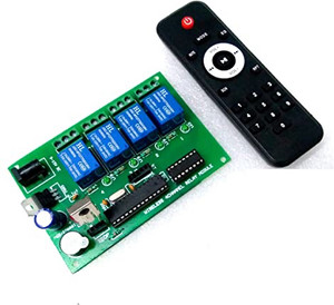 FOCUSBERRY WIRELESS IR 4 CHANNEL REMOTE CONTROL RELAY BOARD MODULE ...